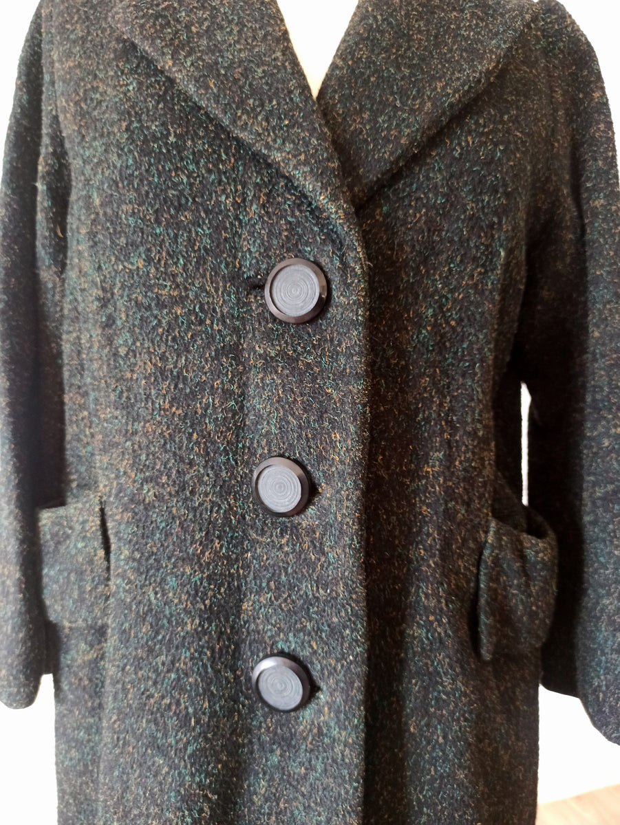 1950s - Gorgeous Flecked Wool Coat – Der Fuchs Vintage